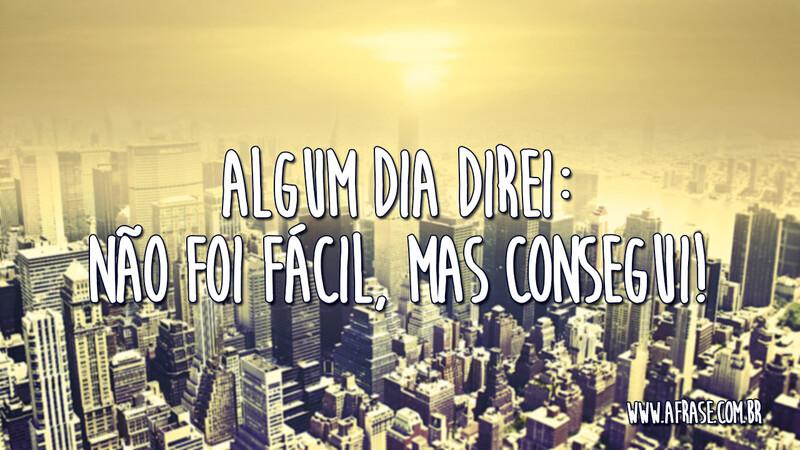 A Frase - Eu consegui
