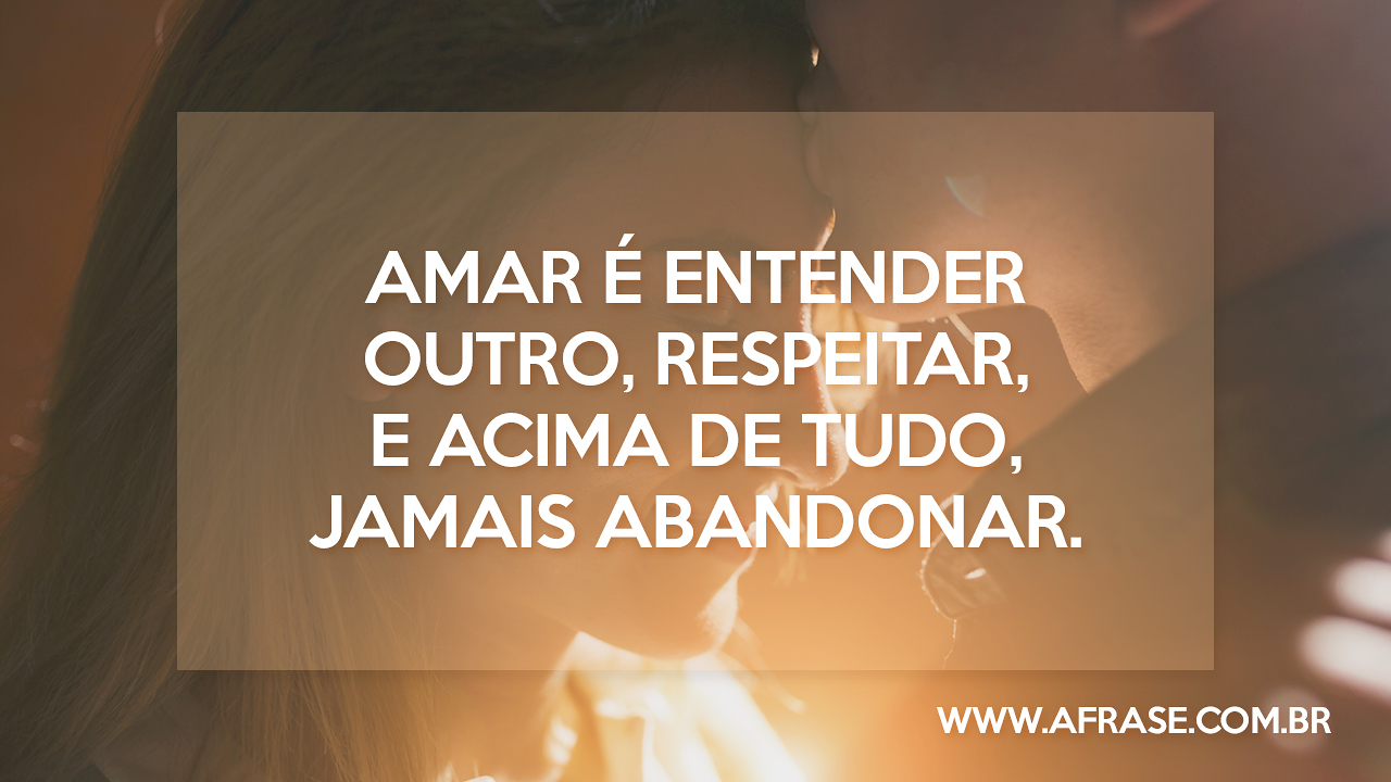 A Frase O Que é Amar
